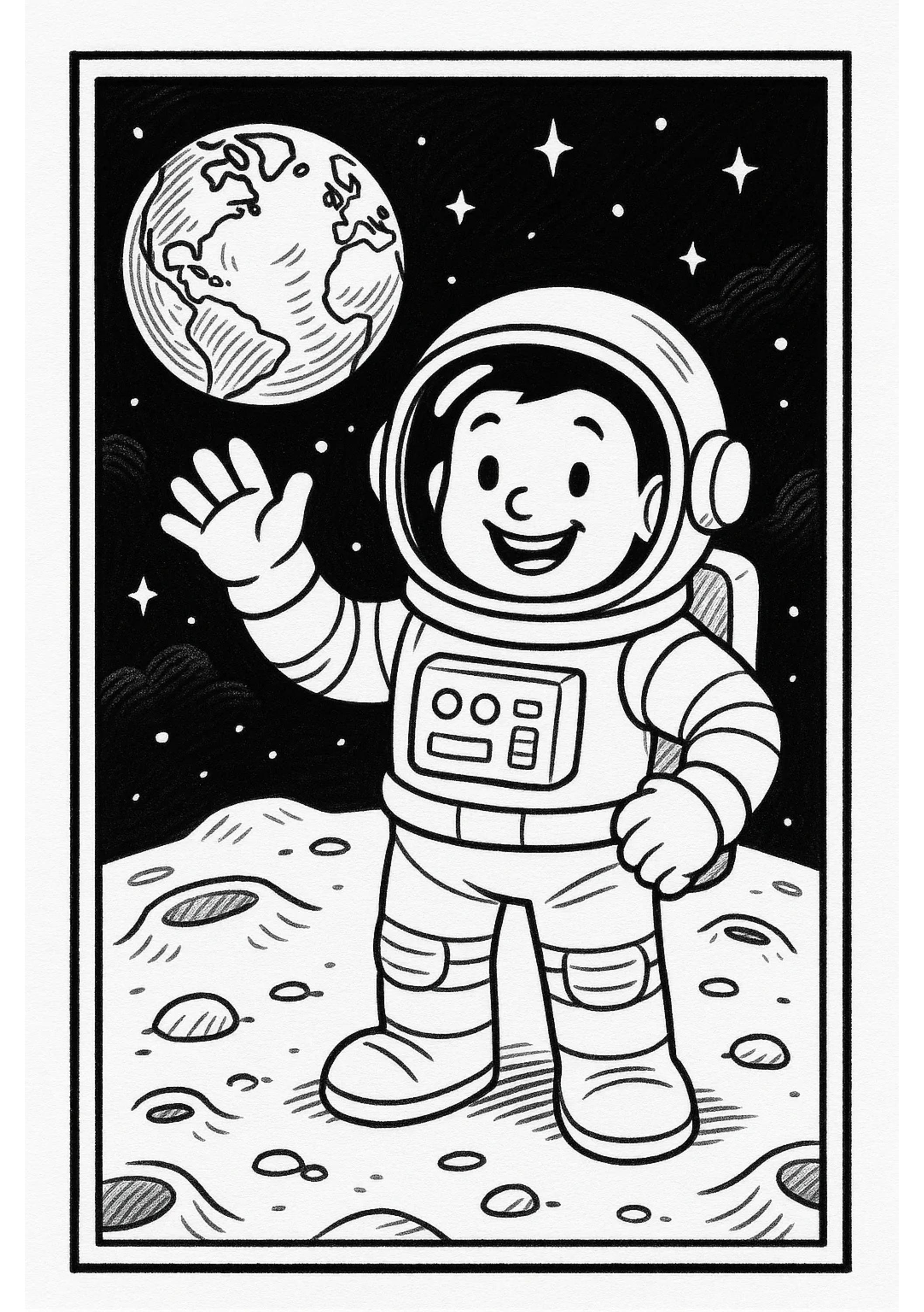 Space Explorers | Digital, Fun, Printable | Kids Coloring Book | 20 ...