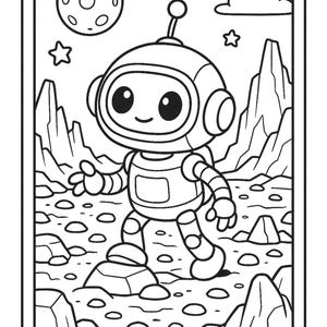 Space Explorers | Digital, Fun, Printable | Kids Coloring Book | 20 ...