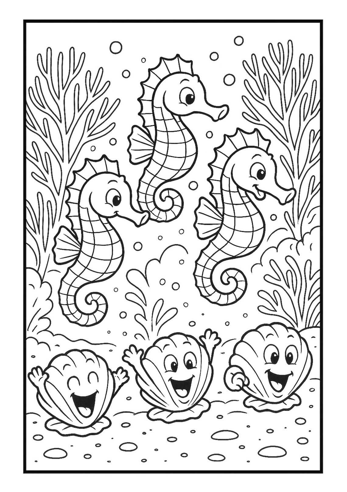 Ocean Adventures | Digital, Fun, Printable | Kids Coloring Book | 18 ...