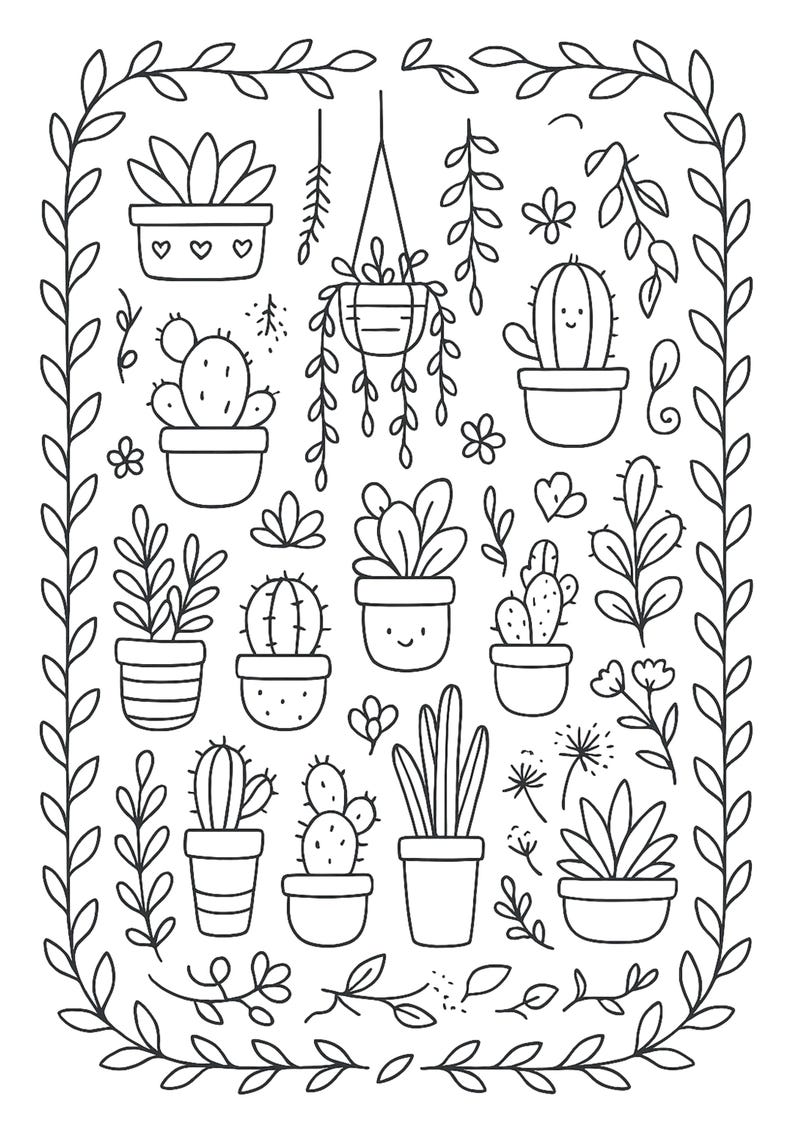 Doodle garden - Stress relief doodles | relaxing, fun, printable ...