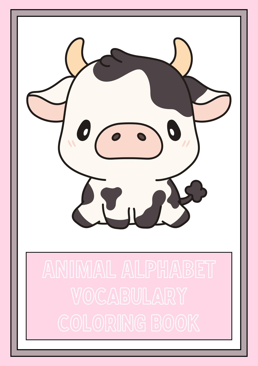 Easy&bold Vocabulary Animals Coloring Books - 26 Pages. - Etsy