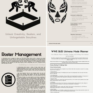 WWE 2K25 Universe Mode Guide + Printable Planner | Booking, Rivalries ...