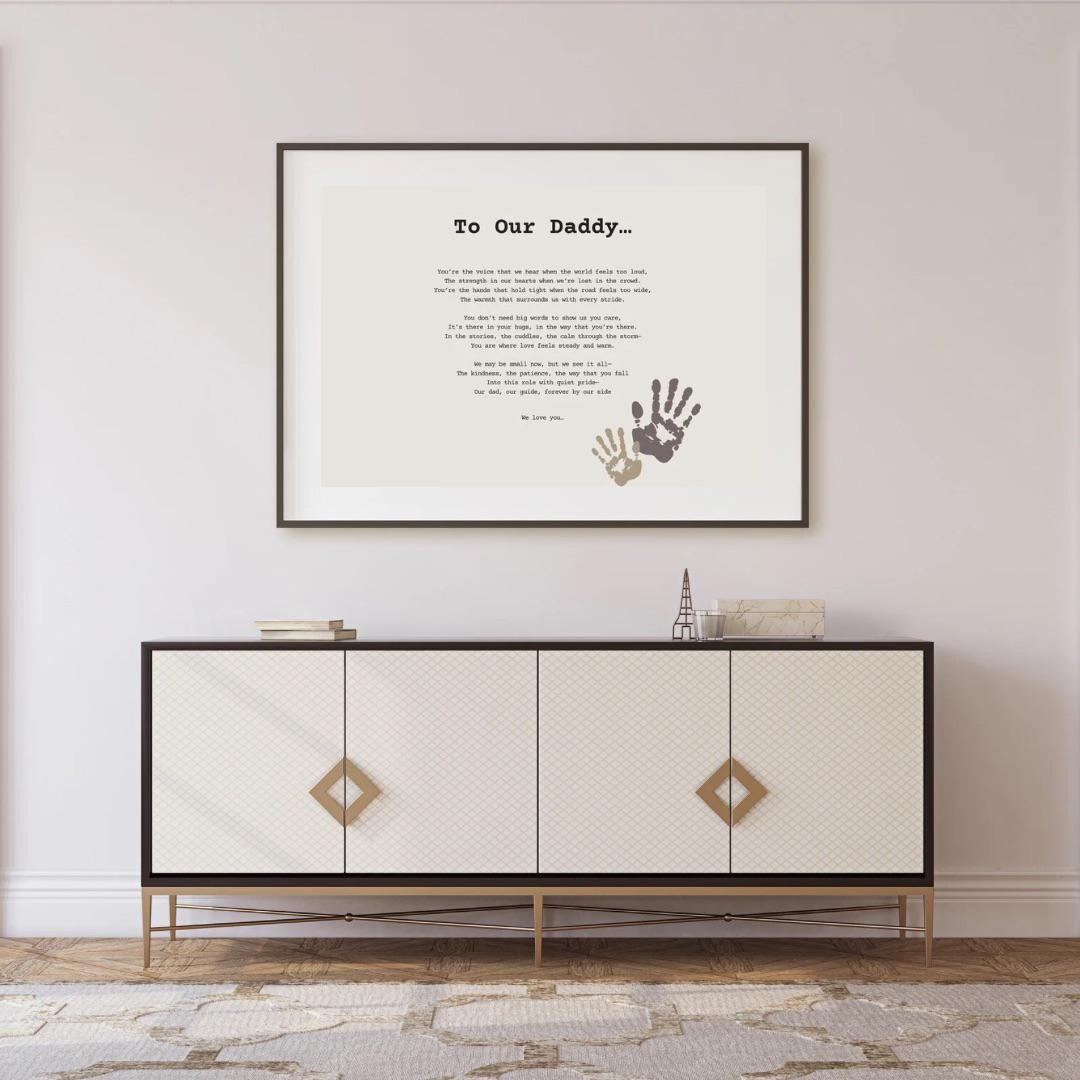 To Our Daddy Poem Printable | Heartfelt Father’s Day Gift From Children ...