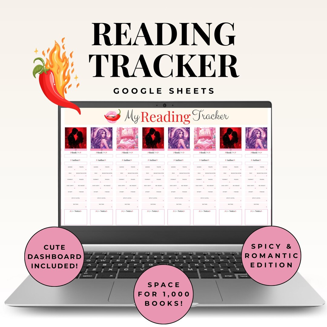 Smutty Reading Tracker Google Sheets, Spicy Book List, Romance Reading ...
