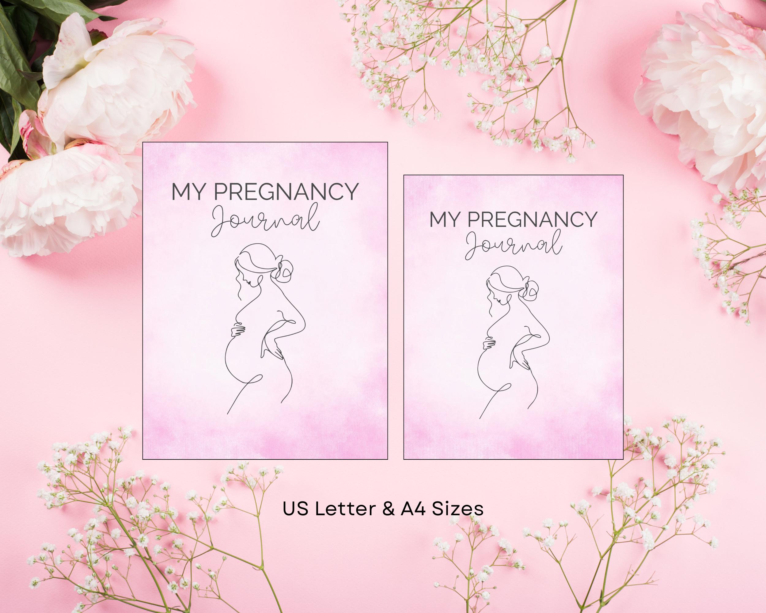 Pregnancy Journal Printable Digital Pregnancy Planner PDF Baby Bump ...