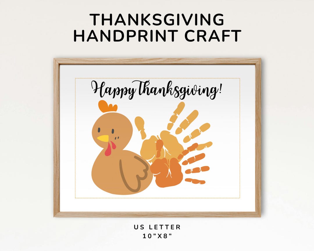 Thanksgiving Handprint Craft Printable for Kids Kindergarten ...