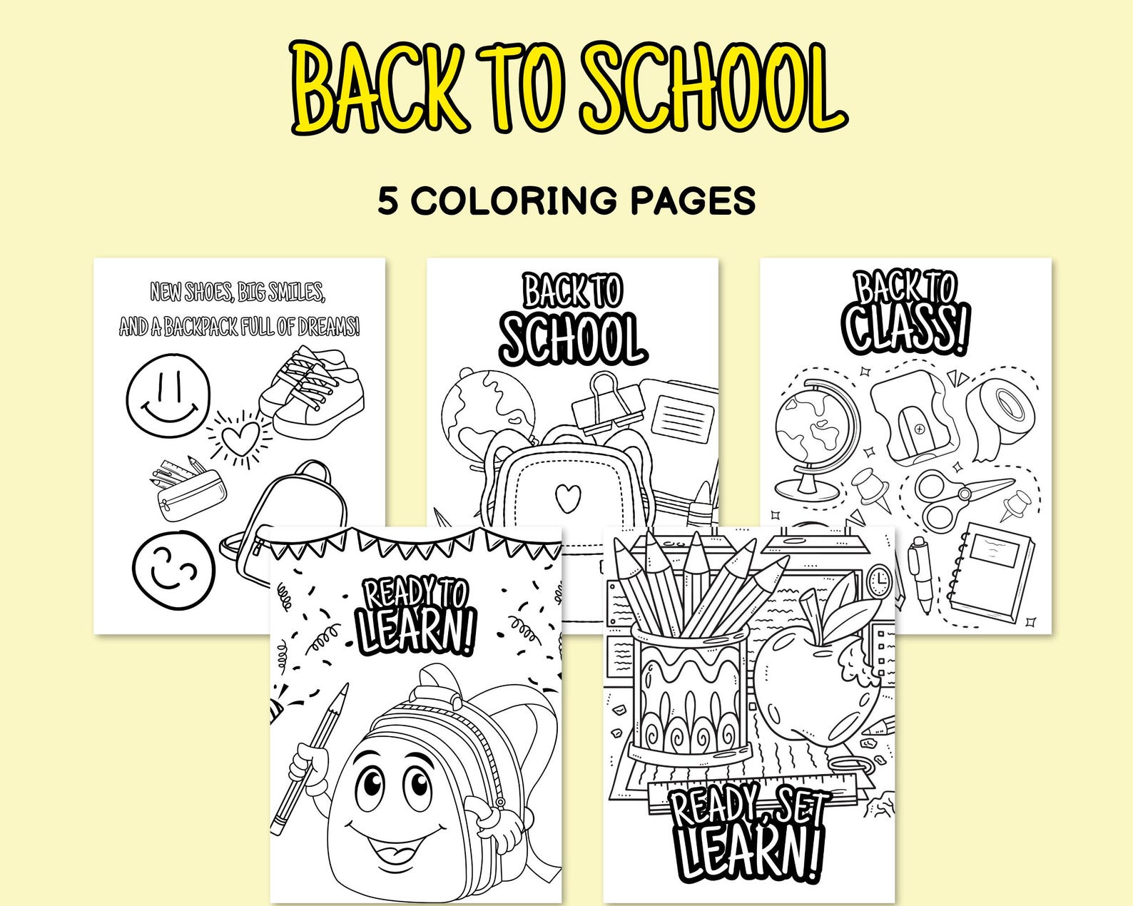Back to School Activities Classroom Games for Kids Printable ...