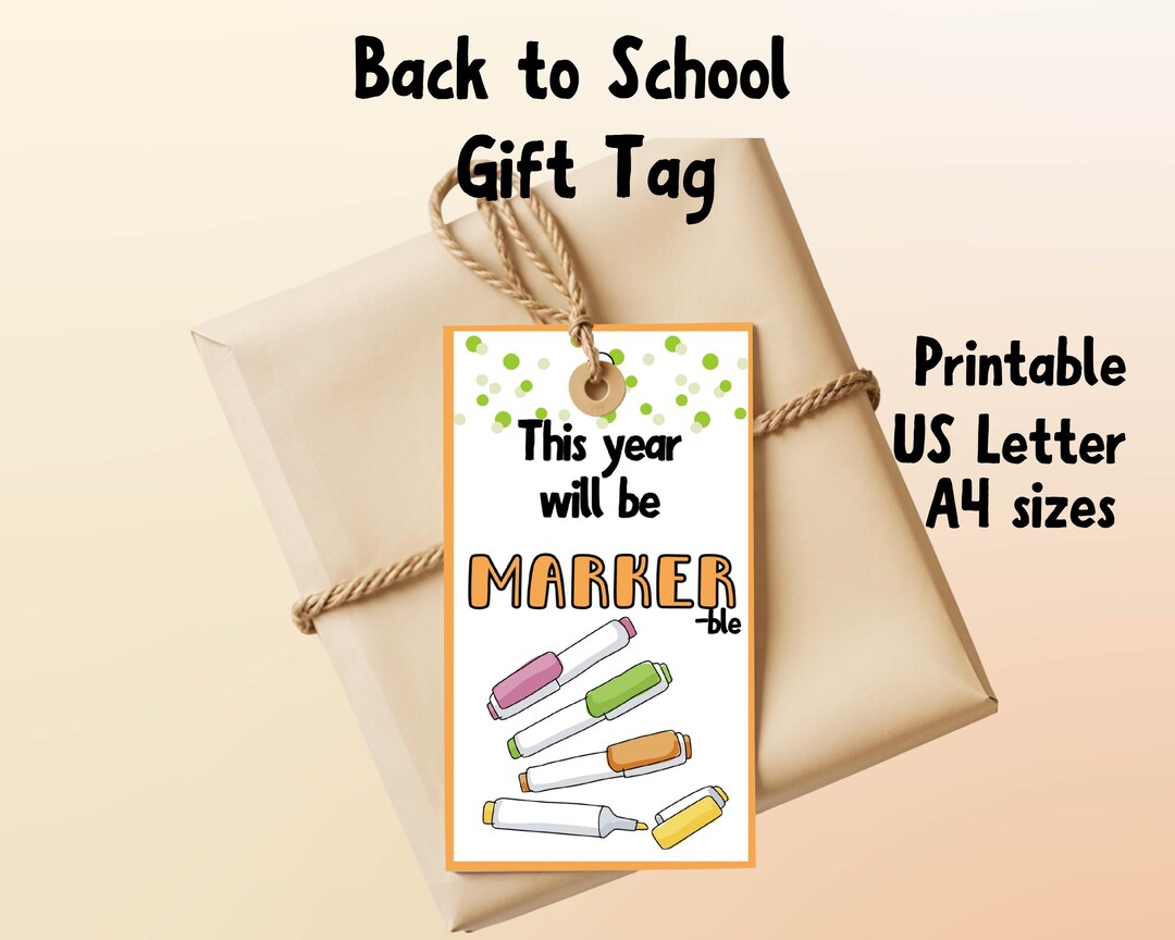 Printable Gift Tag Back to School Meet the Teacher Classroom Pun Gift ...