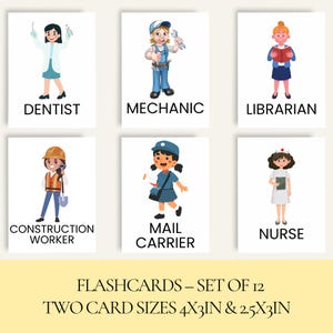 Occupations Flashcards for Kids Flashcards Printable Professions ...