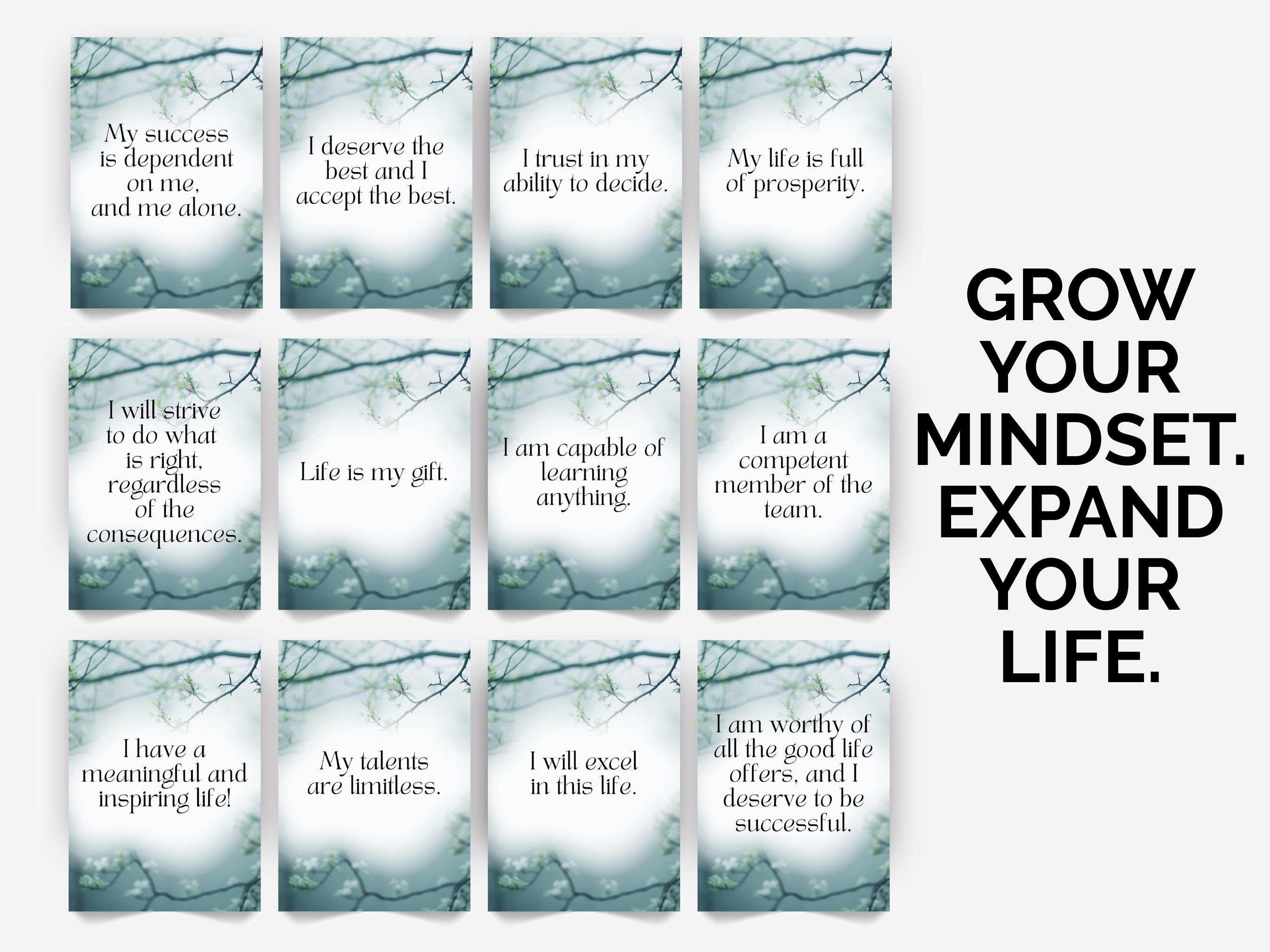 Printable Affirmation Cards for Women, Vision Board Cards, Manifesting ...
