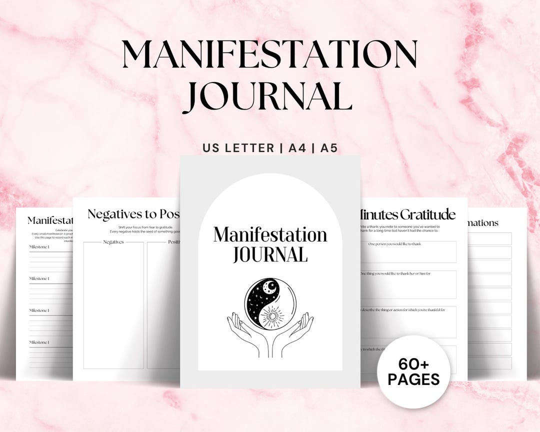 Manifestation Planner 2026 Printable, Manifesting Journal, Angel ...