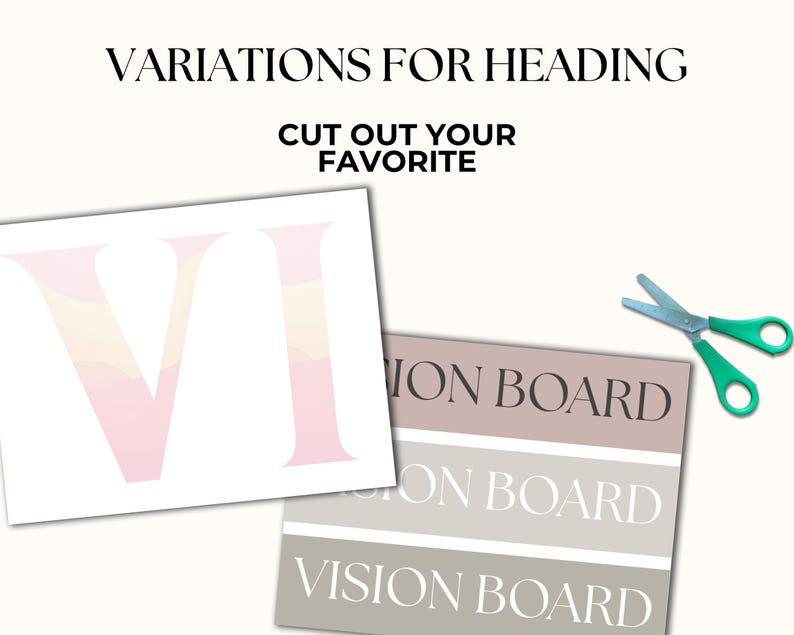 Vision Board Printables, Vision Board Kit, Vision Board Stickers ...
