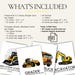 Flashcards for Kids Construction Vehicles Printable Preschool Learning ...