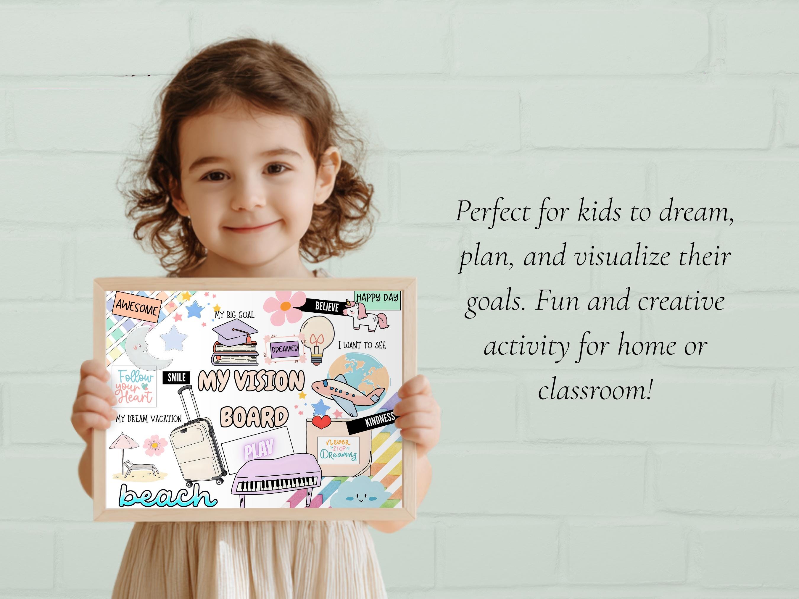 Kids Vision Board Kit, Vision Board Printables, Vision Board Prints ...