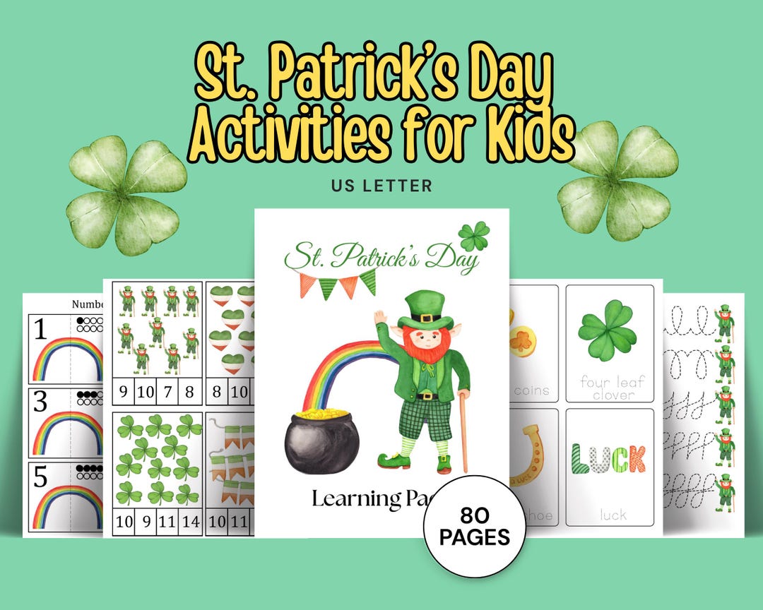 Printable St Patricks Day Activities for Kids, Morning Menu for ...