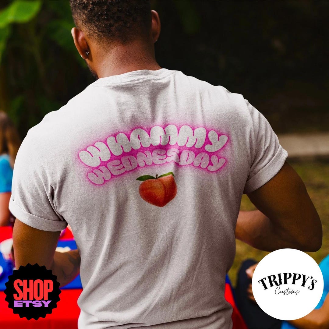 Whammy Wednesday Peach Shirt - Fun Graphic T-shirt for Casual Wear ...