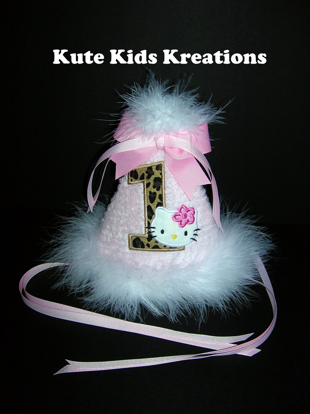 Kitty Cat First Birthday Hat Ready to Ship - Etsy