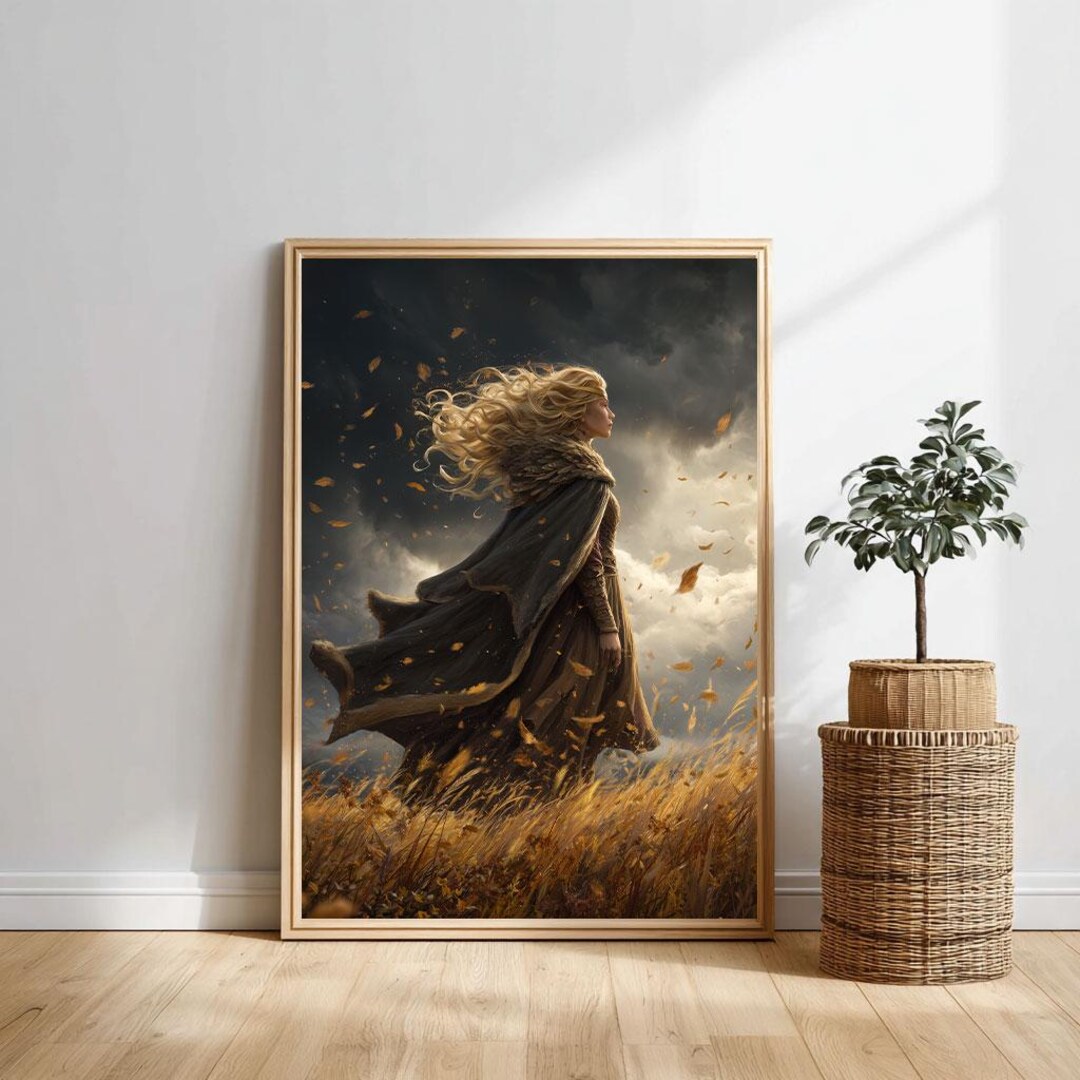 Freya Print: Norse Goddess of Love and War Viking Mythology Wall Art ...