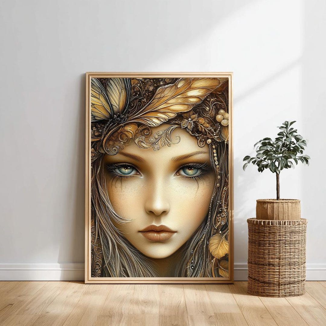 Freya Goddess Art Print: Norse Mythology, Autumnal Decor (digital ...