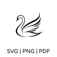 Swan Svg Png - Etsy
