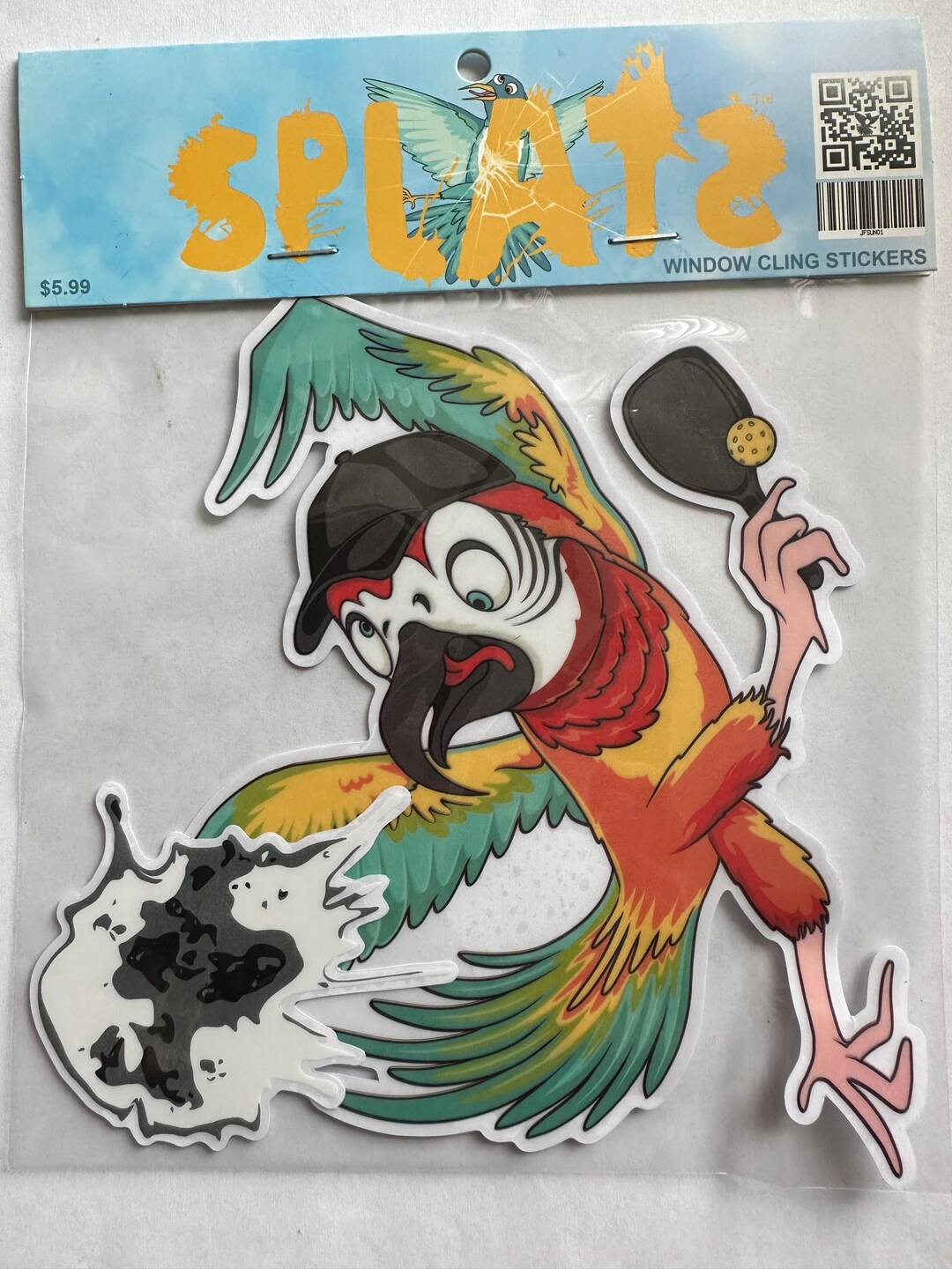 Splatz, Splats, Funny Window Cling Stickers, Caricature Birds, Static ...