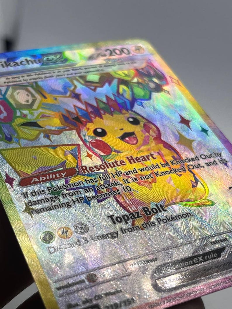 Surging Sparks & Super Electric Breaker Pikachu 5 Cards Set • HOLO ...