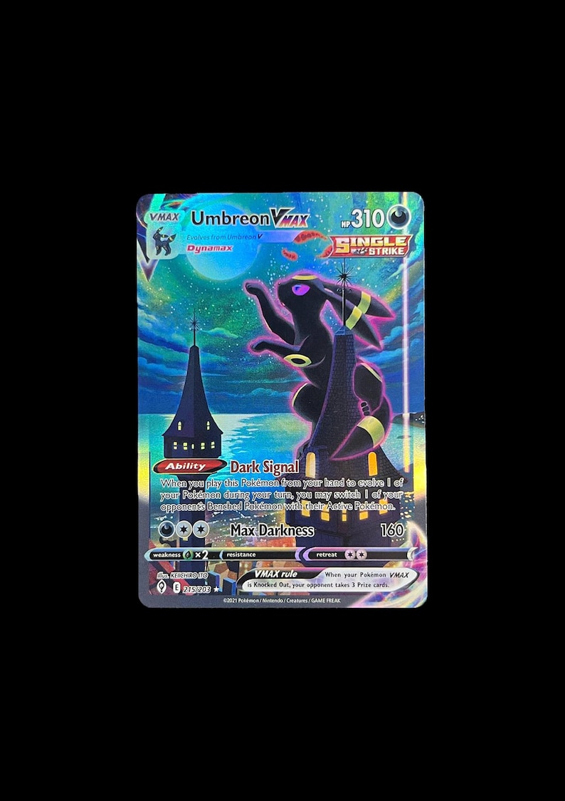 Proxy Cards [ENG] • Umbreon VMAX Alternative Art • HOLO Custom Handmade ...