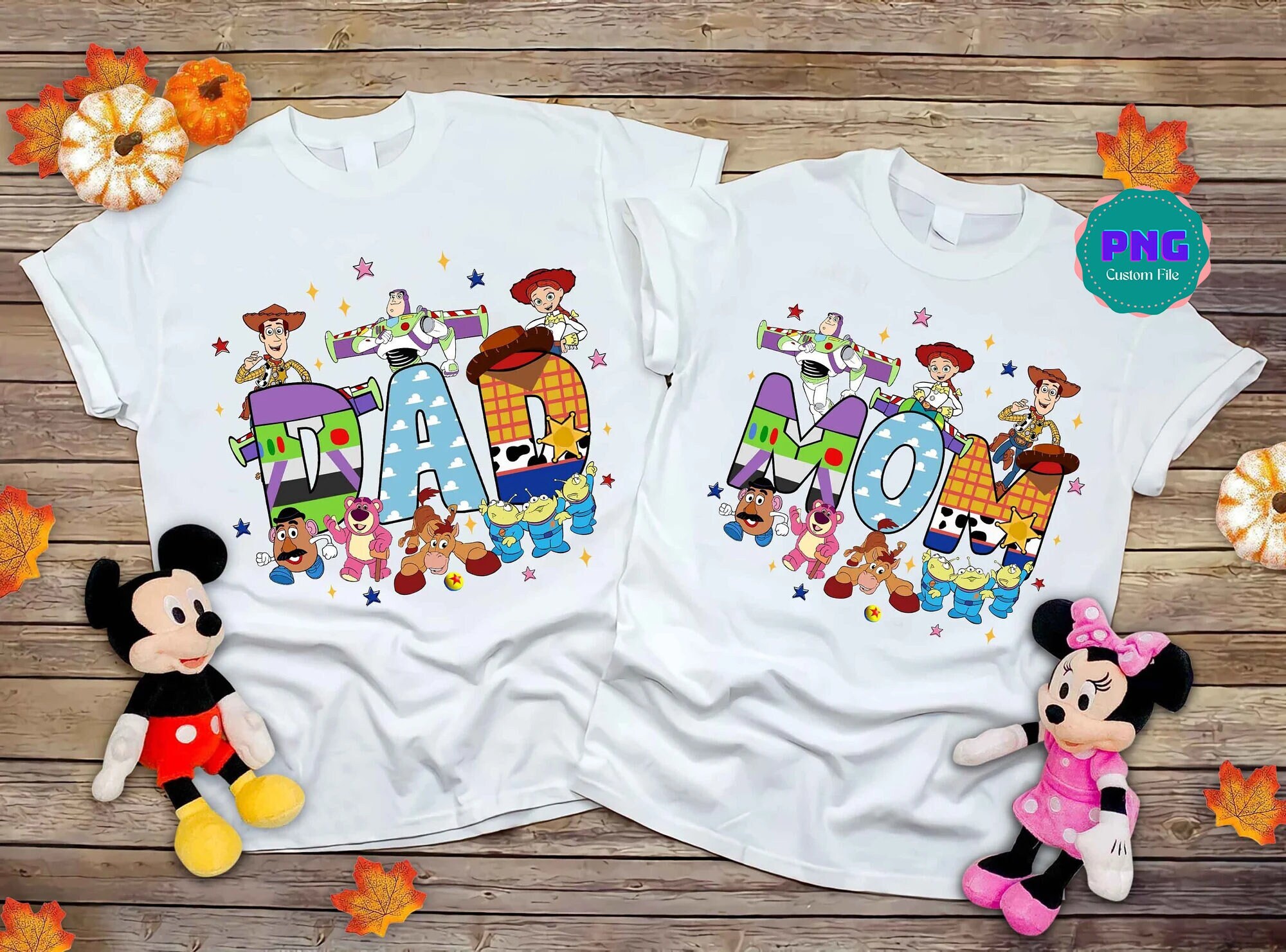 Customized Toy Story Color Letters Shirt, Couple Shirt, Birthday Shirt ...