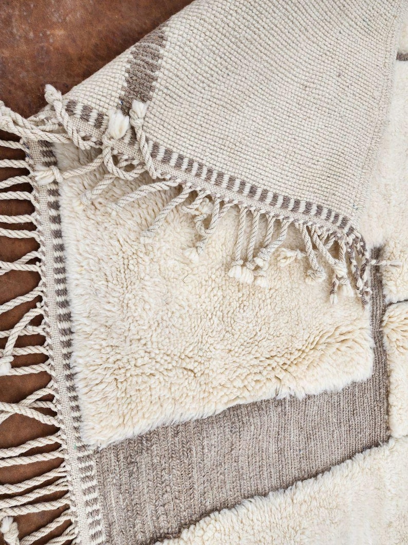 Handmade Moroccan Berber Rug 8x10: Bohemian Wool Mrirt Rug - Etsy