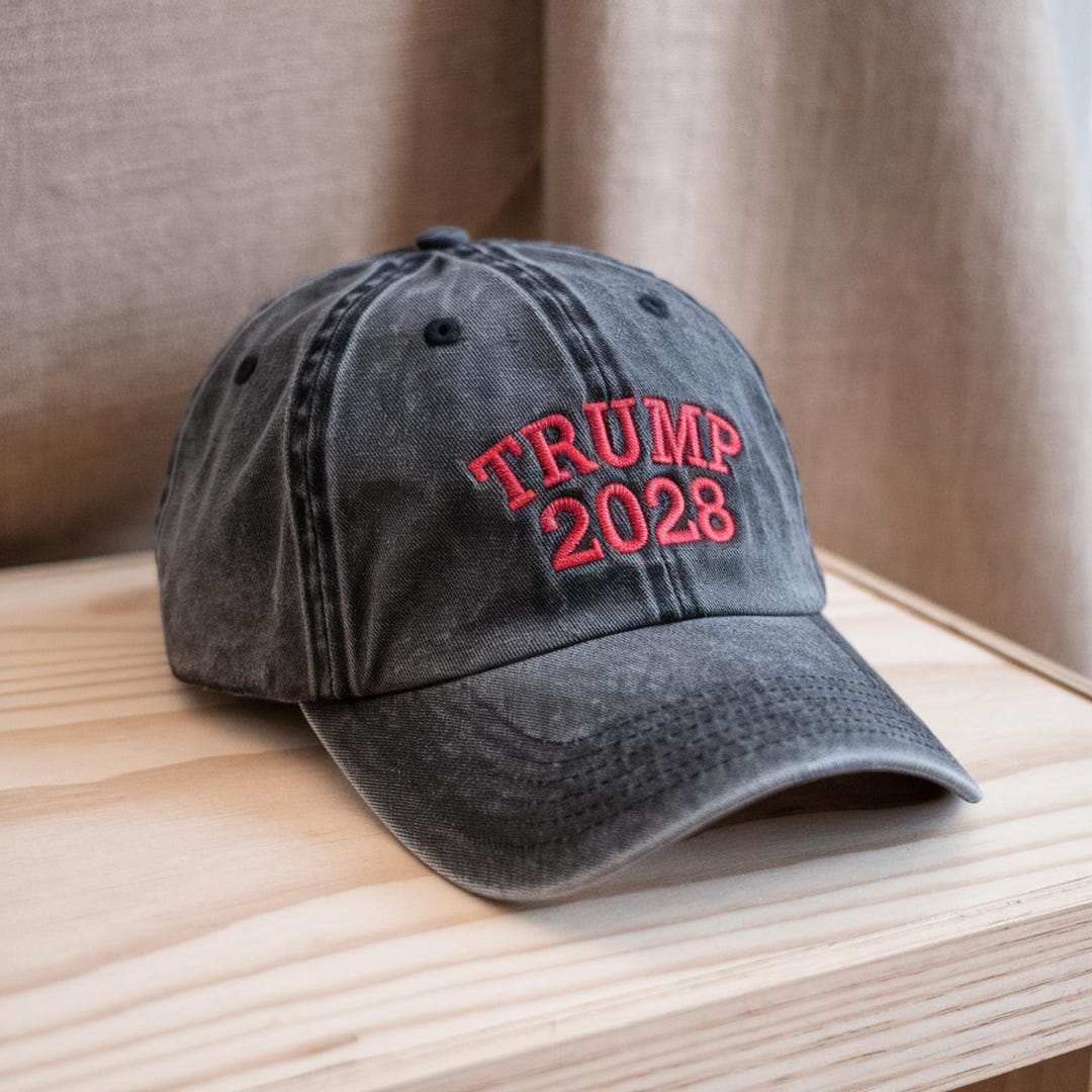 Trump 2028 Hat – Embroidered Red MAGA Cap - Trump 2028 Embroidered Hat ...