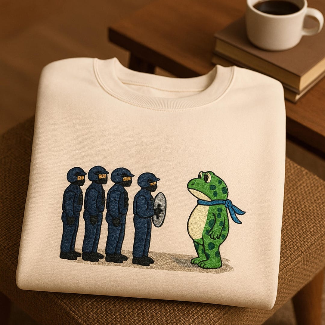 Portland Freedom Frog Anti Ice Embroidered Sweatshirt, Resistance Shirt ...