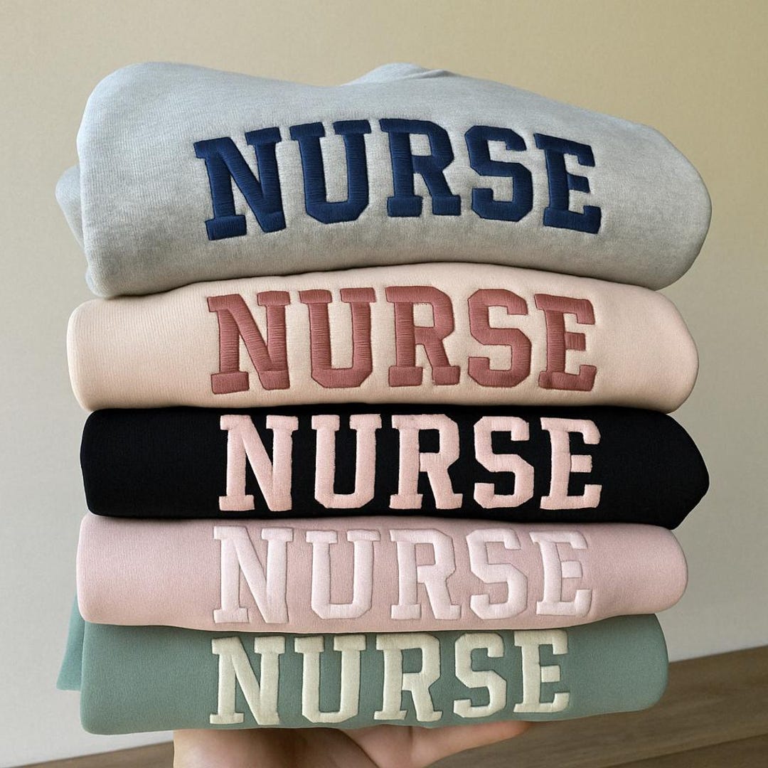 Embroidered Nurse Sweatshirt: Nursing School Hoodie - Etsy
