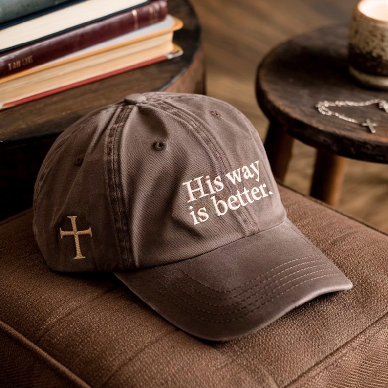 Embroidered Christian Baseball Cap, Washed Cotton, Faith Gift - Etsy