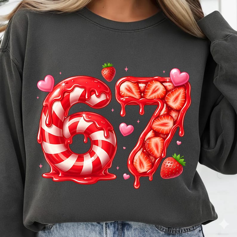 67 Bruh PNG Bundle, Six Seven Bruh Valentine PNG, 67 Heart Candy Number ...