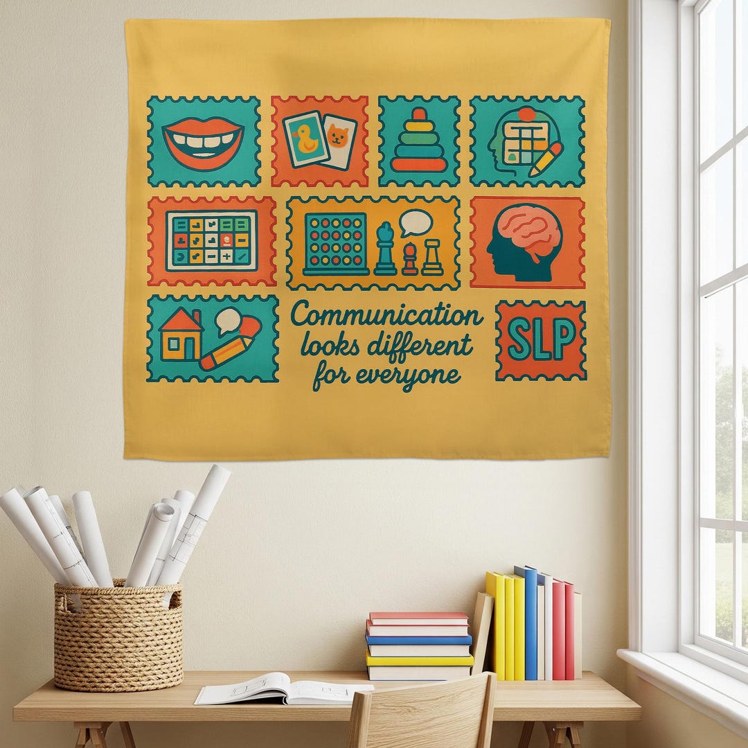 SLP Classroom Tapestry: Speech Therapy Communication Poster - Etsy