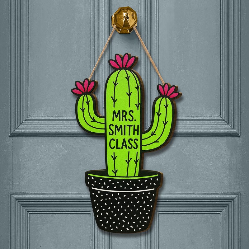 Cactus Classroom Sign - Etsy
