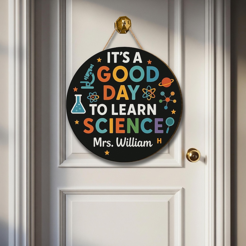 Custom Science Teacher Door Sign: STEM Classroom Decor - Etsy
