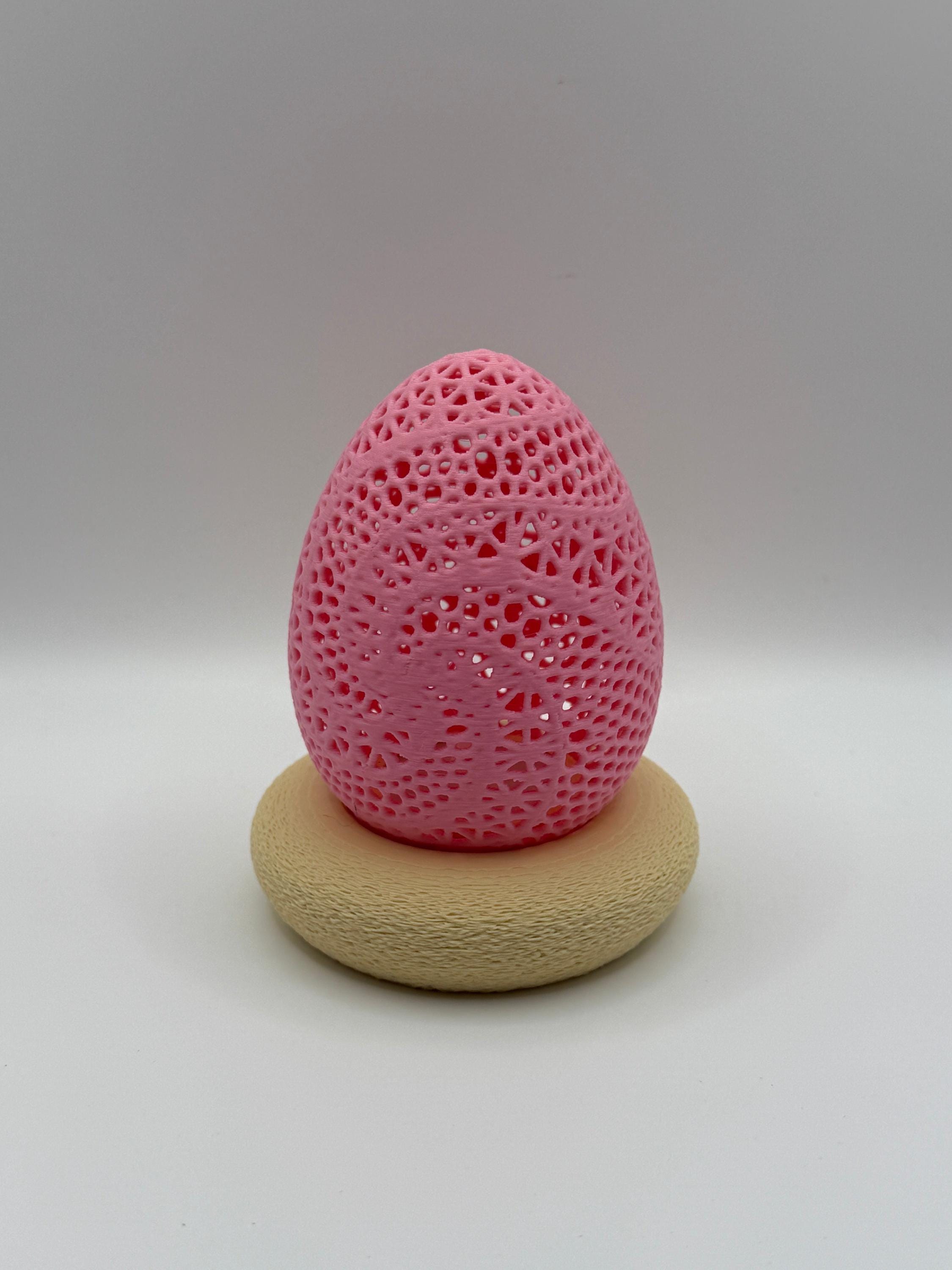 Voronoi Easter Egg & Basket With Battery-operated Tea Light – Unique 3D ...