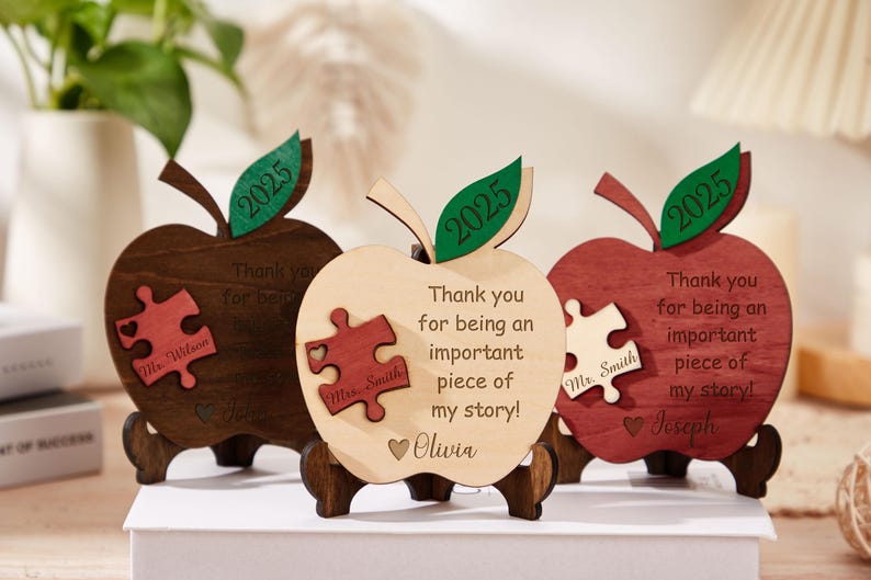 Teacher Gift, Teacher Appreciation Gift, Thank You Gift, Teacher Apple ...