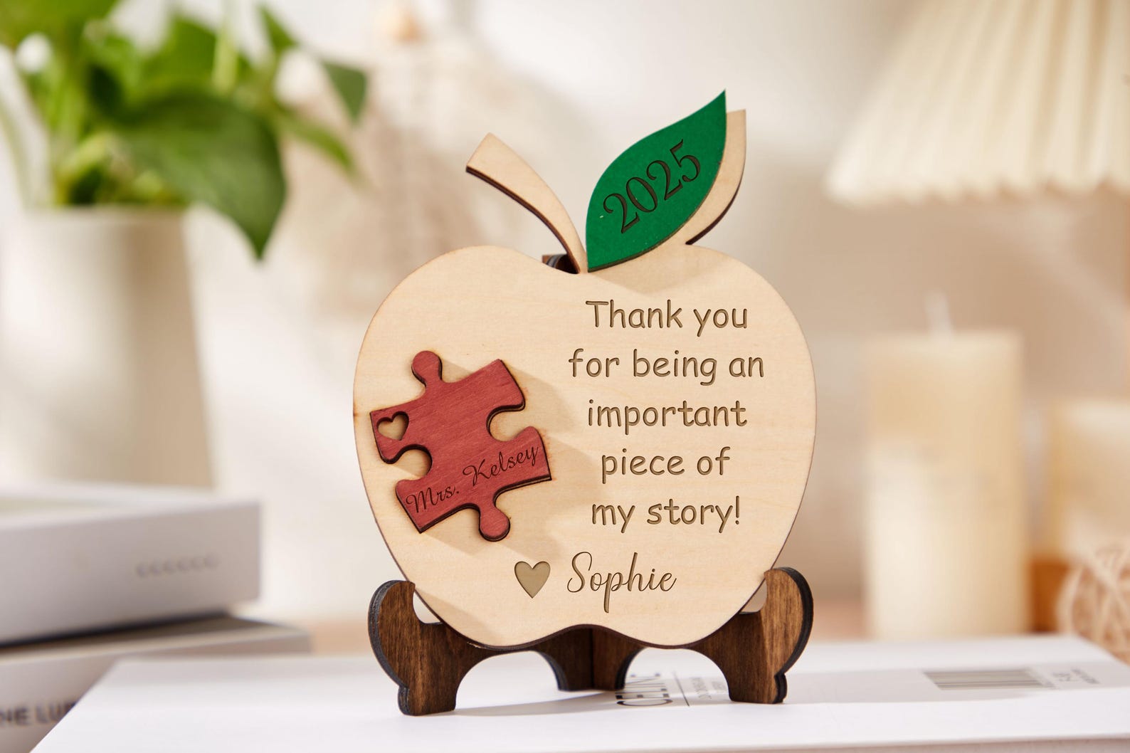 Teacher Gift, Teacher Appreciation Gift, Thank You Gift, Teacher Apple ...