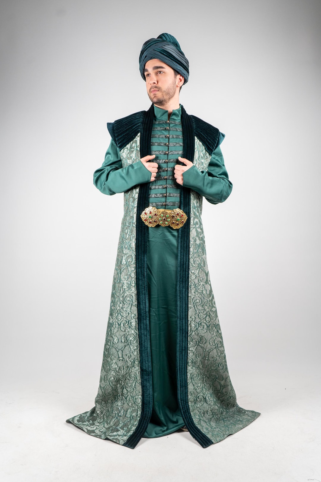 Ottoman Sultan Costume – Traditional Men's Kaftan Set | Historical ...