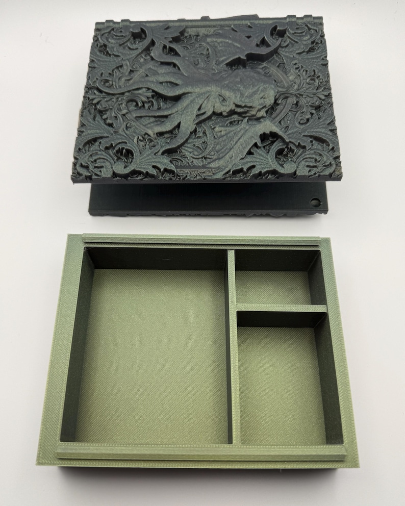 Cthulhu Lovecraft Hidden Card & Dice Tray Tome – Gothic Fantasy Secret ...