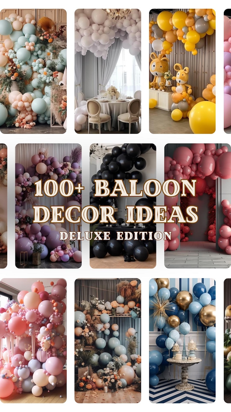 100+ Digital Images Balloon Design Ideas Templates | Garland Stylish ...