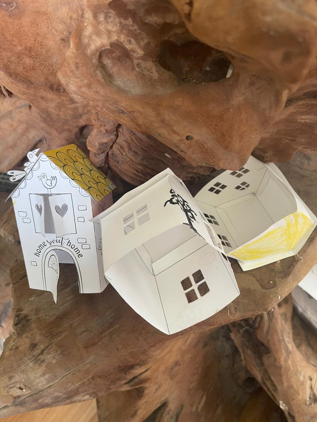 Handmade Paper House DIY Craft - Etsy