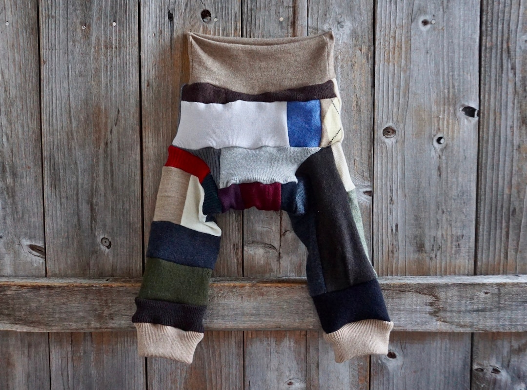 Upcycled Merino Wool Longies Soaker Cover Diaper Cover With Two Full ...