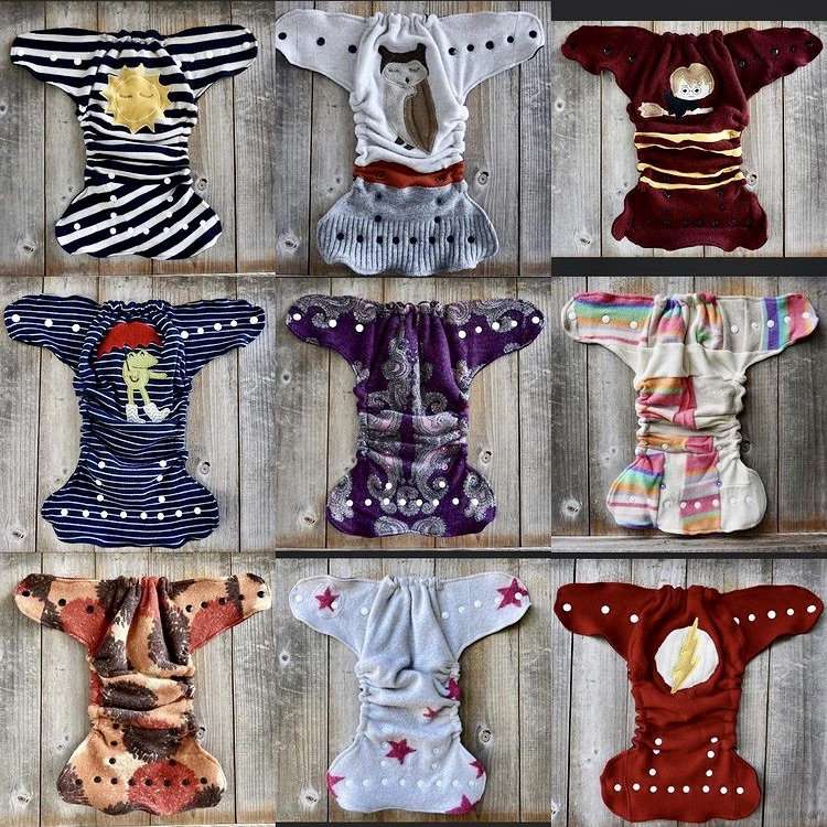 CUSTOM MADE Upcycled Wool Nappy Cover Diaper Wrap Cloth Diaper | Etsy