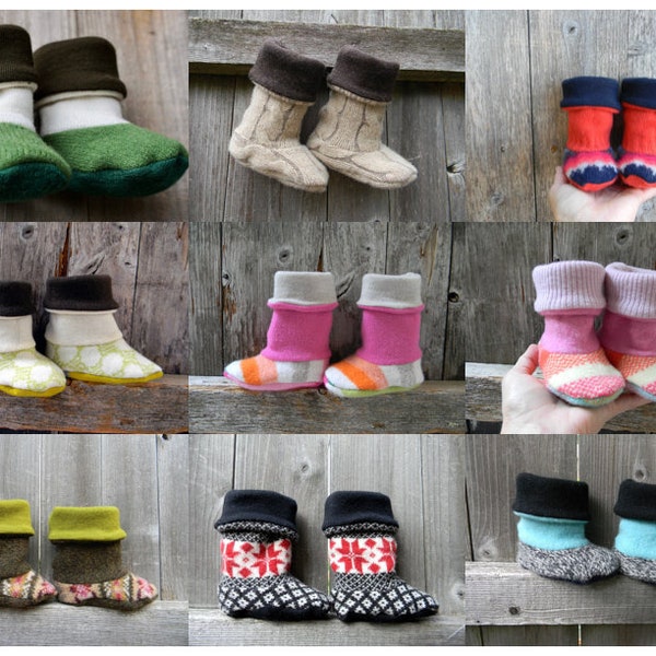 Felt Baby Booties - Etsy