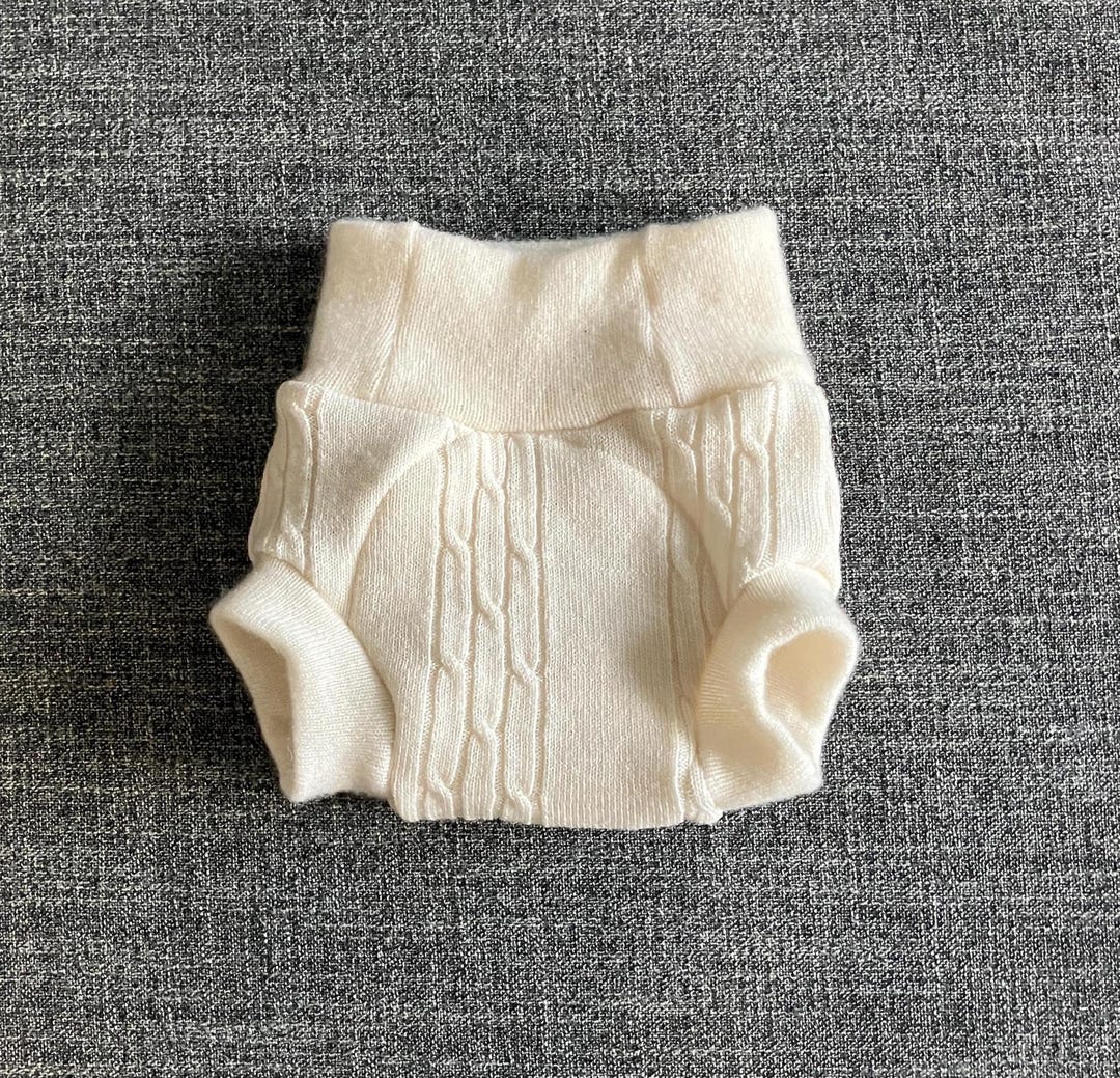 Upcycled Merino Wool/ Cashmere Diaper Cover: Newborn Soaker With ...