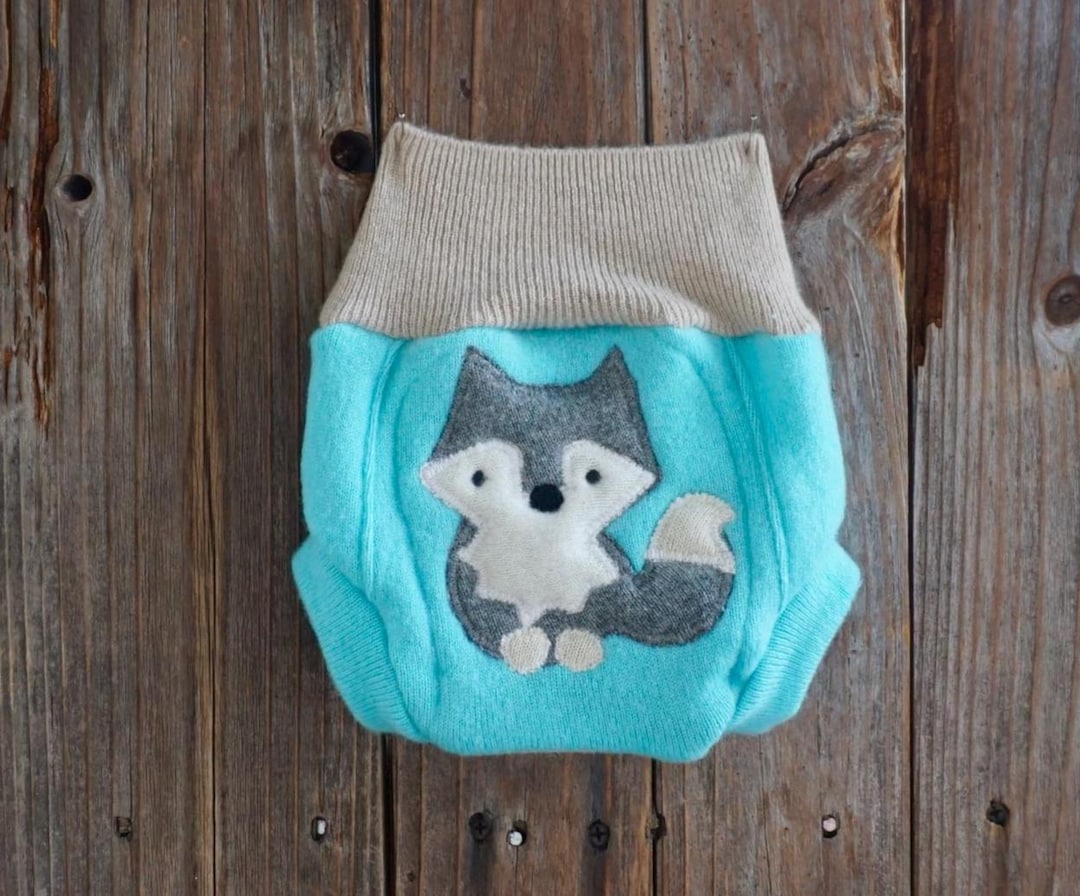 Upcycled Cashmere Wool Diaper Cover: NEWBORN ( 0-3 Months) Wool Soaker ...