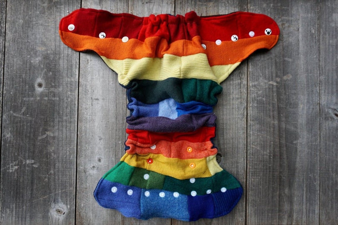 CUSTOM MADE Upcycled Wool Nappy Cover Diaper Wrap Cloth | Etsy